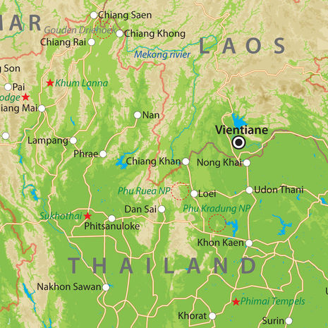 Kaarten van Thailand bij Van Verre Reizen